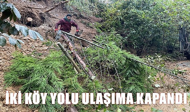 Heyelan nedeniyle yol ulaşıma kapandı - YURT - Ordu Gazete Heyelan nedeniyle yol ulaşıma kapandı - YURT - Ordu Gazete